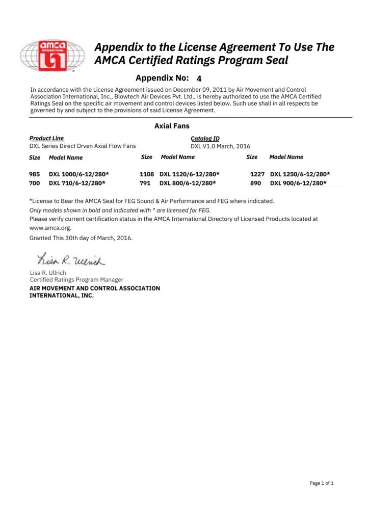 Blowtech Certifications & Licenses | Quality & Compliance